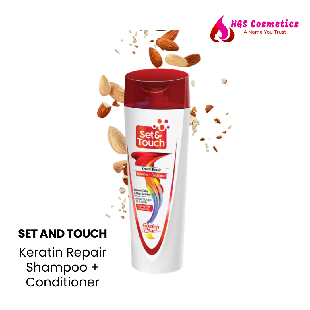 Golden Pearl Set And Touch Keratin Repair Shampoo + Conditioner – HGS ...