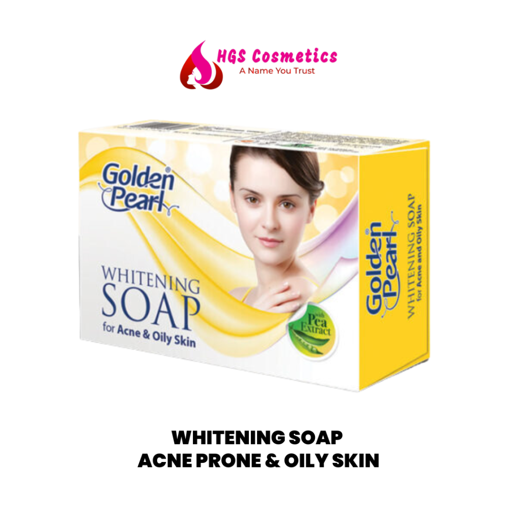 Golden Pearl Whitening Soap – Acne Prone & Oily Skin – HGS Cosmetics